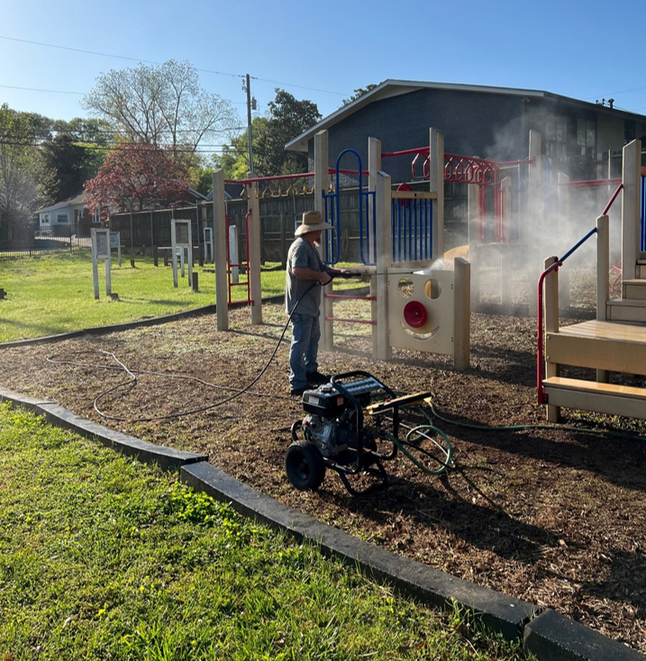 Pope & Land Volunteers at The Salvation Army - Marietta for Earth Day ...